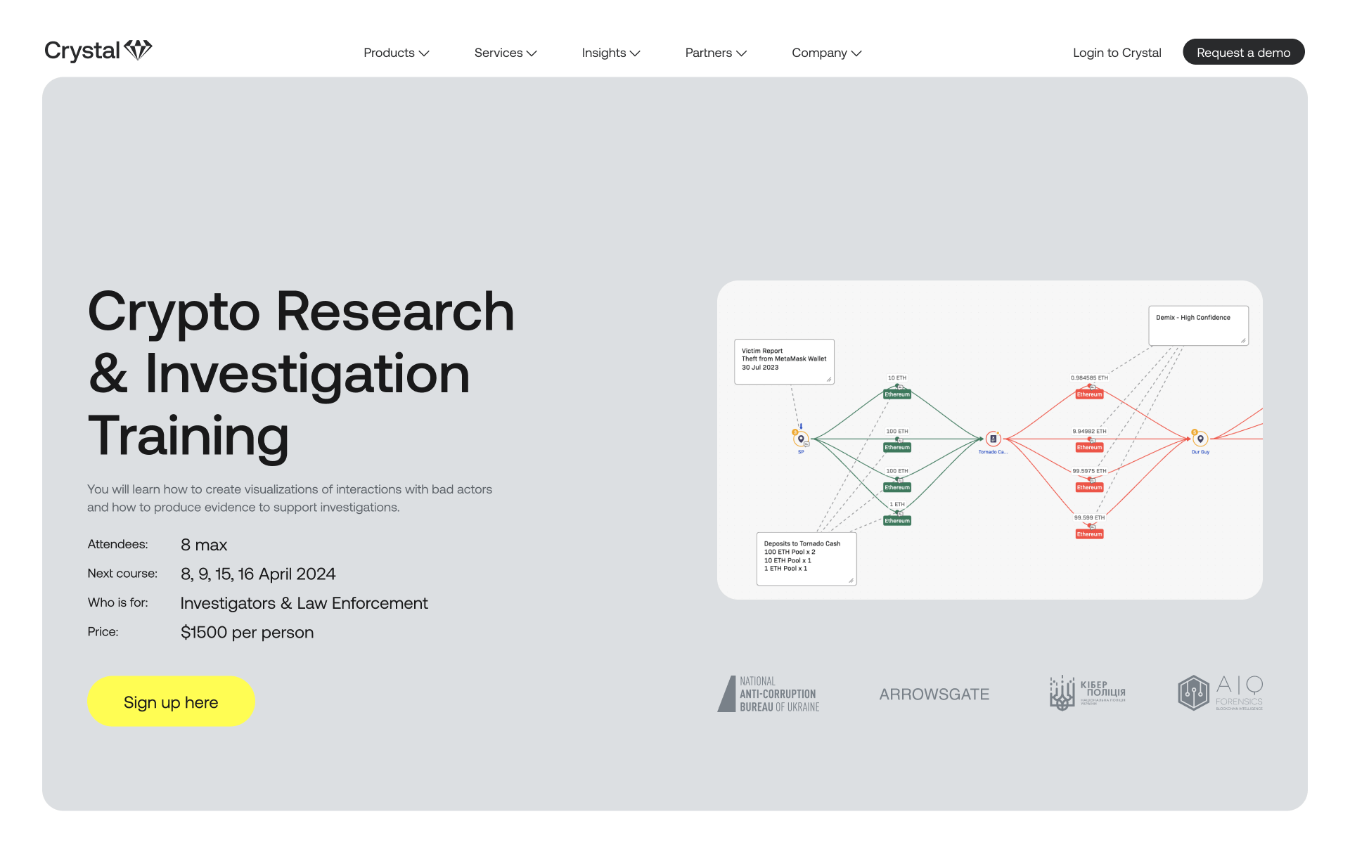 Crypto Investigations & Compliance Training | Crystal Intelligence