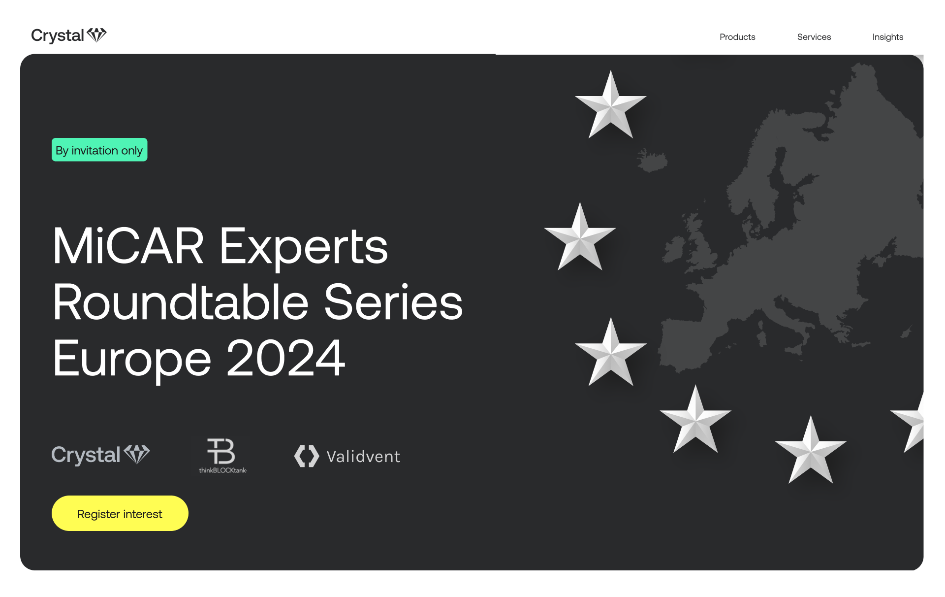 MiCA Roundtable - Crystal Intelligence Analytics for Crypto Compliance